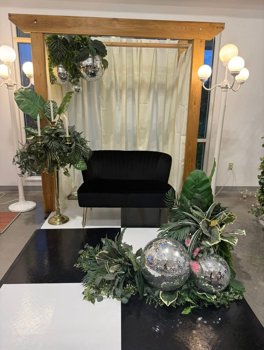 3'x3' Black Slate & White Slate - Lancaster, OH - Party Plus Lancaster